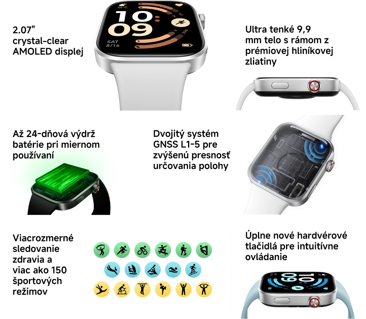 Xiaomi REDMI Watch 6 Silver Gray | Planeo